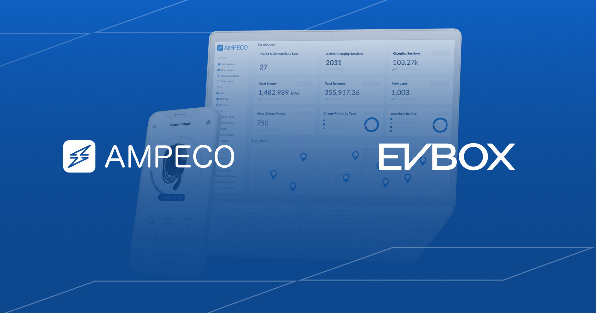 AMPECO and EVBox join forces to advance electric mobility with OCPP 2.0.1