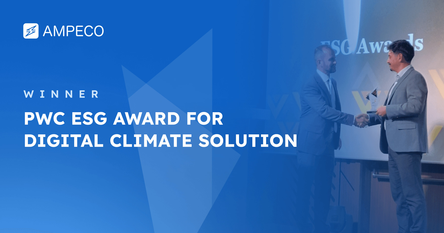 AMPECO wins the PwC ESG special award for Digital Climate Solution