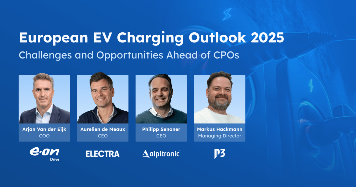 EV Charging Outlook 2025 Webinar: What's Next for European CPOs?