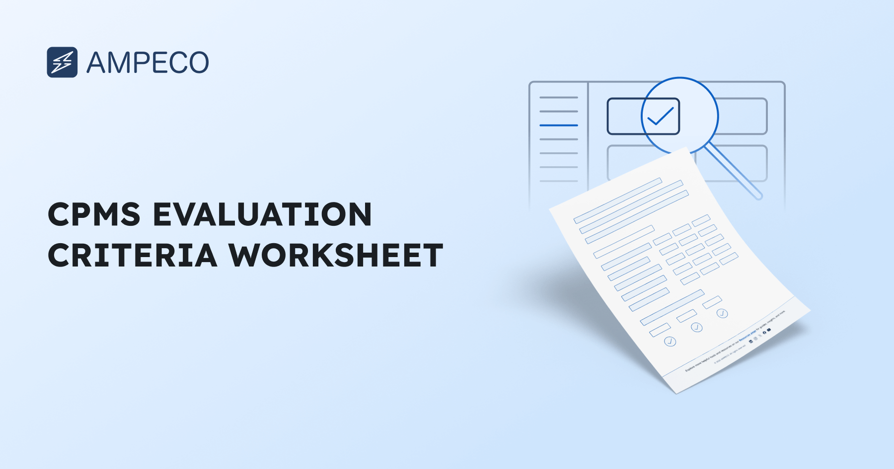 CPMS Evaluation Criteria Worksheet - AMPECO