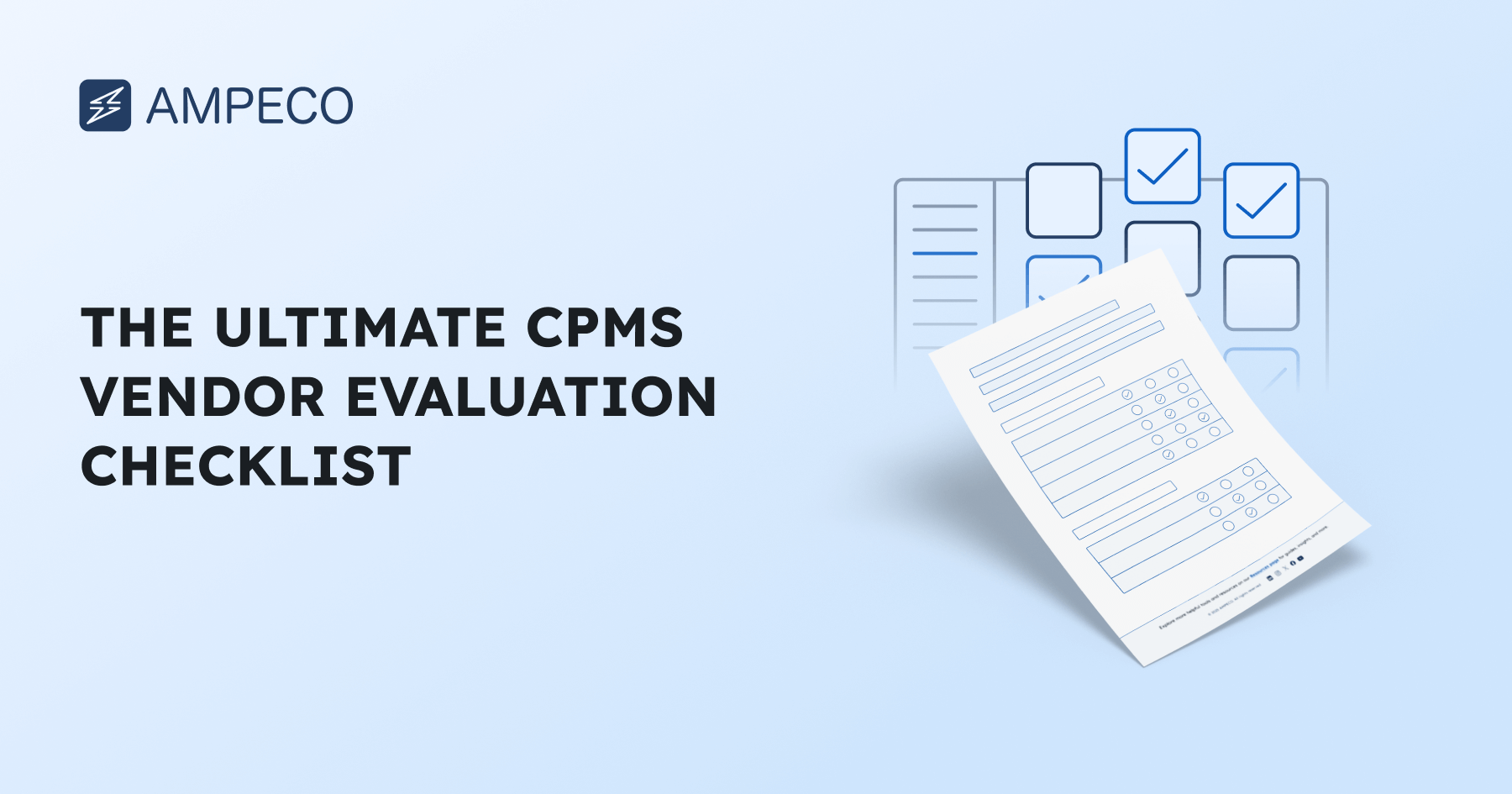 The Ultimate CPMS Vendor Evaluation Checklist - AMPECO