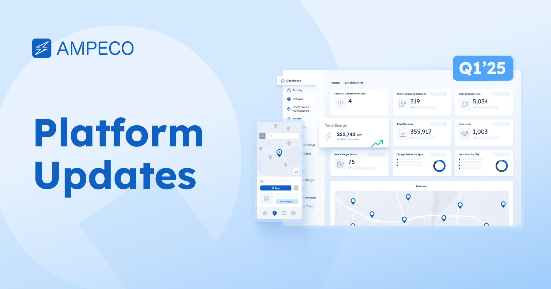 AMPECO Platform Updates: What is New in Q1 2025