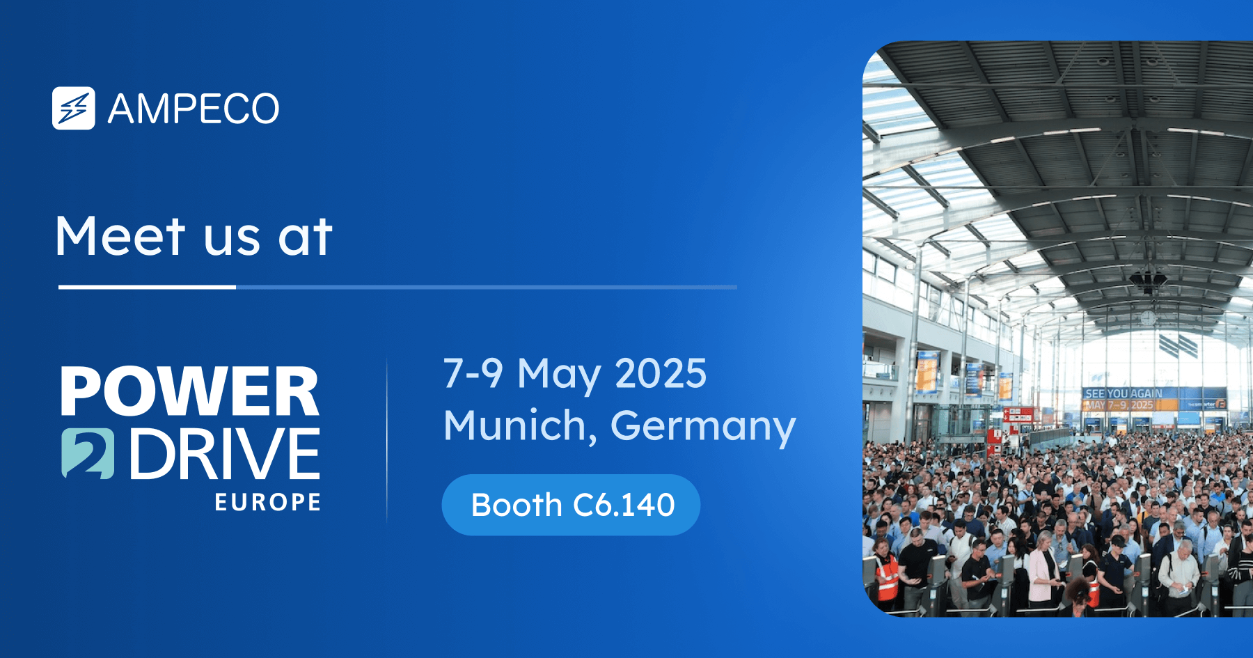Meet AMPECO at Power2Drive Europe 2025